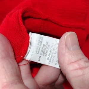 Alan Stuart | Sweaters | Alan Stuart Red Wool Blend Mock Turtleneck ...